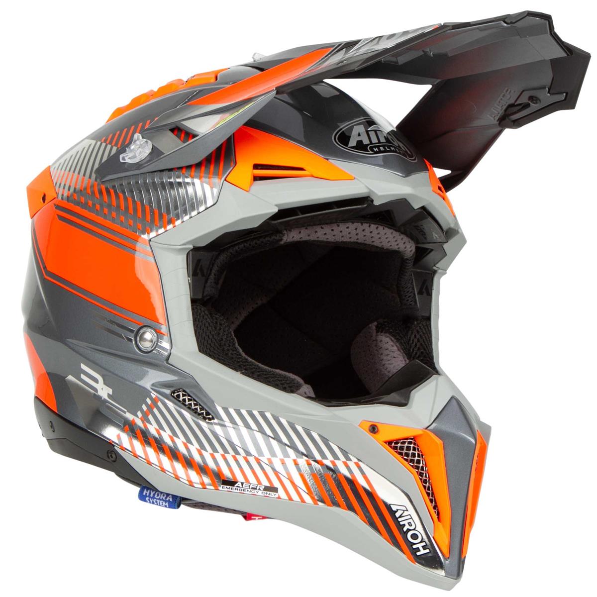 AIROH AVIATOR 3 WAVE ORANGE CHROME - Husky.ge